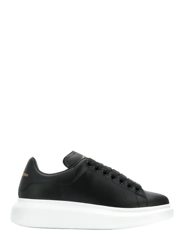 Alexander McQueen Oversized Leather Sneakers - Black