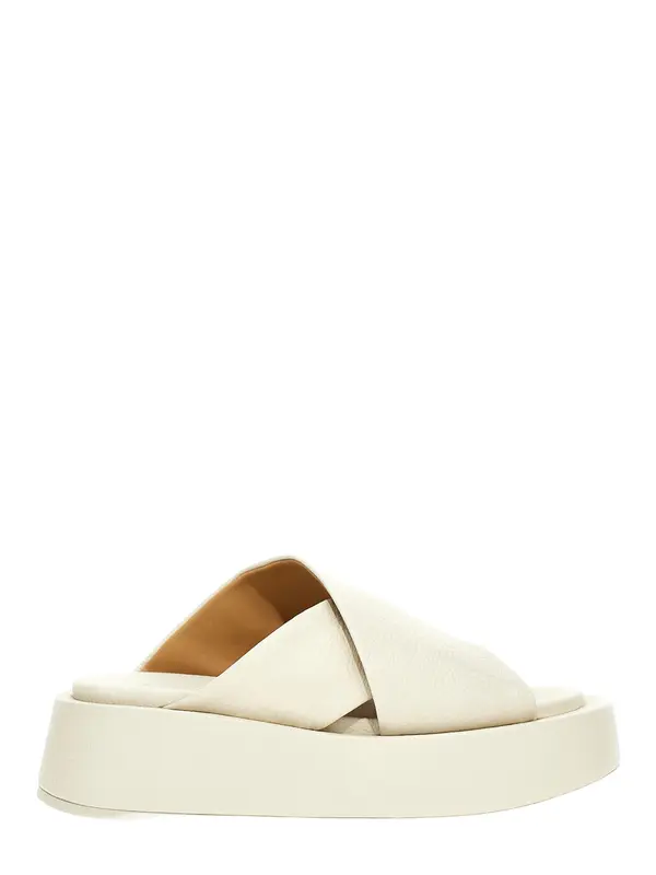 Marsèll Flat Slides - White