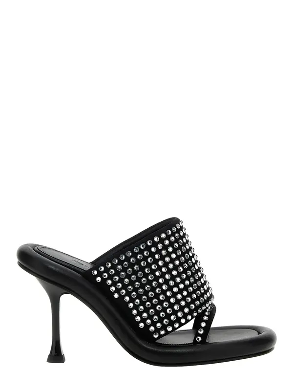 J.W.ANDERSON Bumber Crystal' Mules - Black