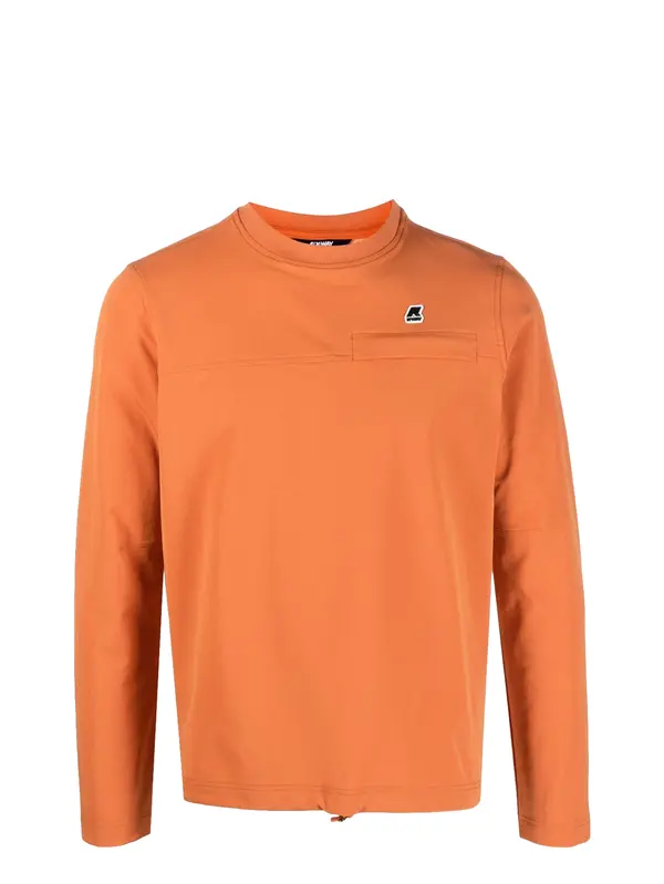 K-WAY Logo Crewneck Sweatshirt - Orange