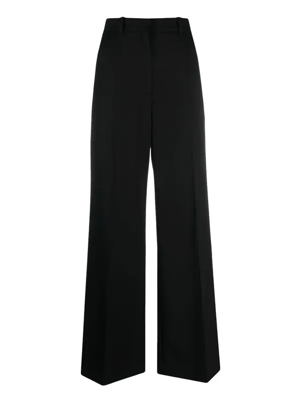 LANVIN Wide-leg Wool Trousers - Black