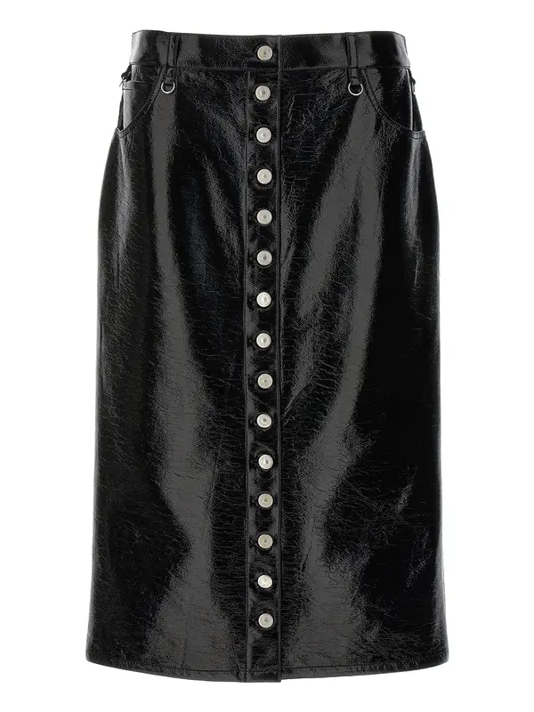 COURREGES Multiflex Vinyl Skirt - Black
