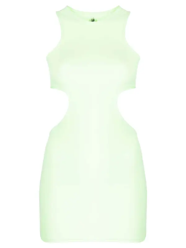 REINA OLGA Cut-out Mini Dress - Green