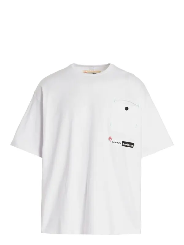 INCOTEX RED X FACETASM Logo Printed T Shirt - White