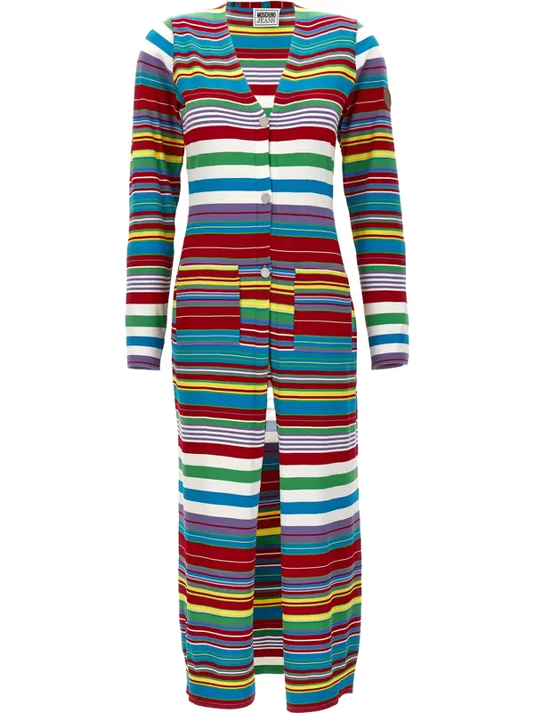 MO5 CH1 NO JEANS Mo5ch1no Jeans Striped Cardigan - Multicolor
