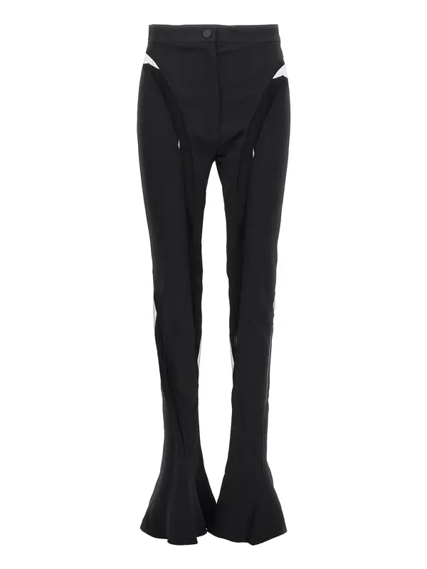 MUGLER Illusion Pants - Black