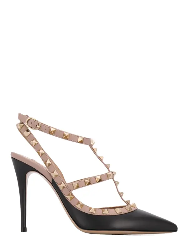 Valentino Garavani Rockstud Leather Pumps - Black