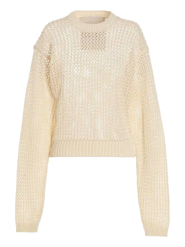 RAMAEL Bio Cable' Sweater - White