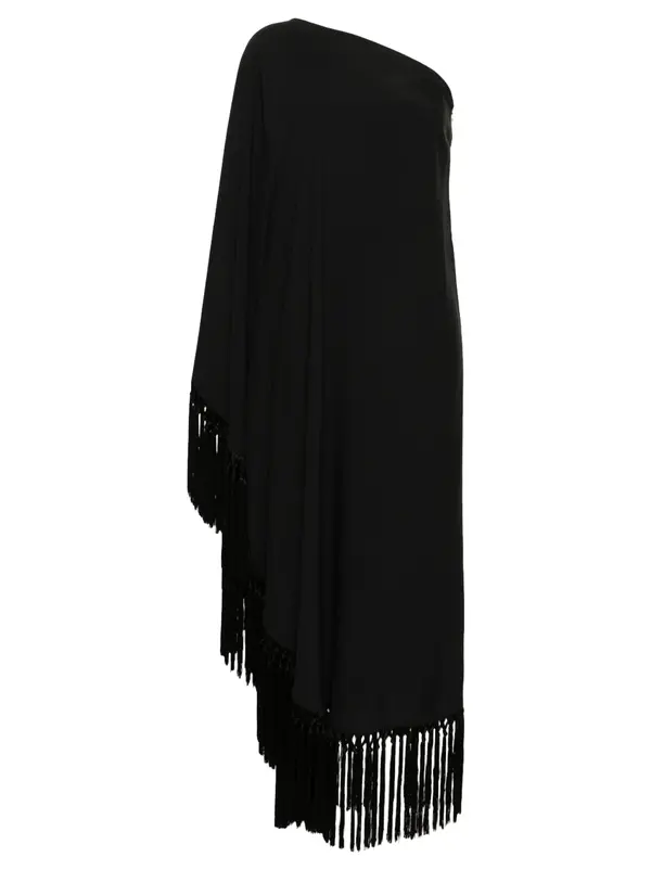 TALLER MARMO Arno Fringed Long Dress - Black
