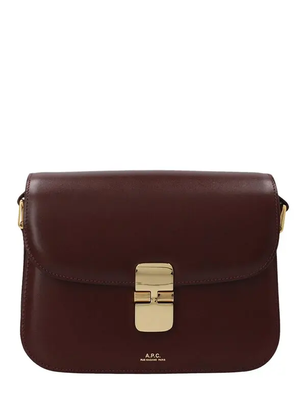 A.p.c. Grace Small Crossbody Bag - Bordeaux