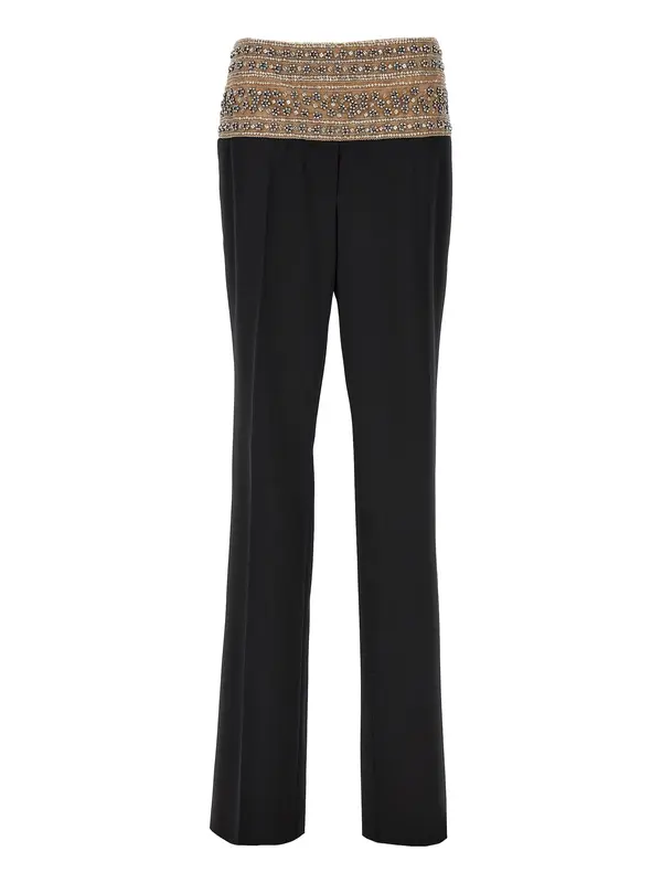 Stella McCartney Smoking' Crystal Trousers - Black