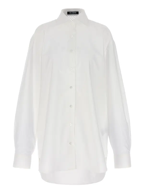 Raf Simons Mesh Insert Shirt - White