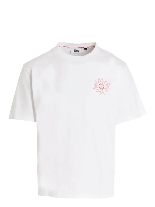 Gcds T Shirt 'surfing Weirdo - White