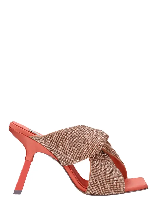 SEBASTIAN MILANO Paris Satin Mules - Pink
