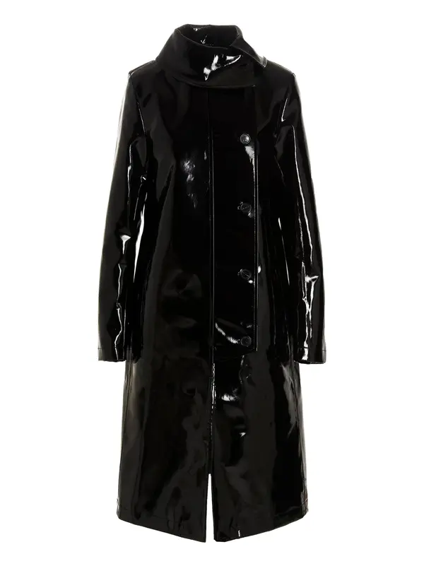 Raf Simons Vinyl Trench Coat - Black