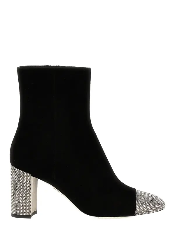 Rene Caovilla Bonnie Ankle Boots - Black