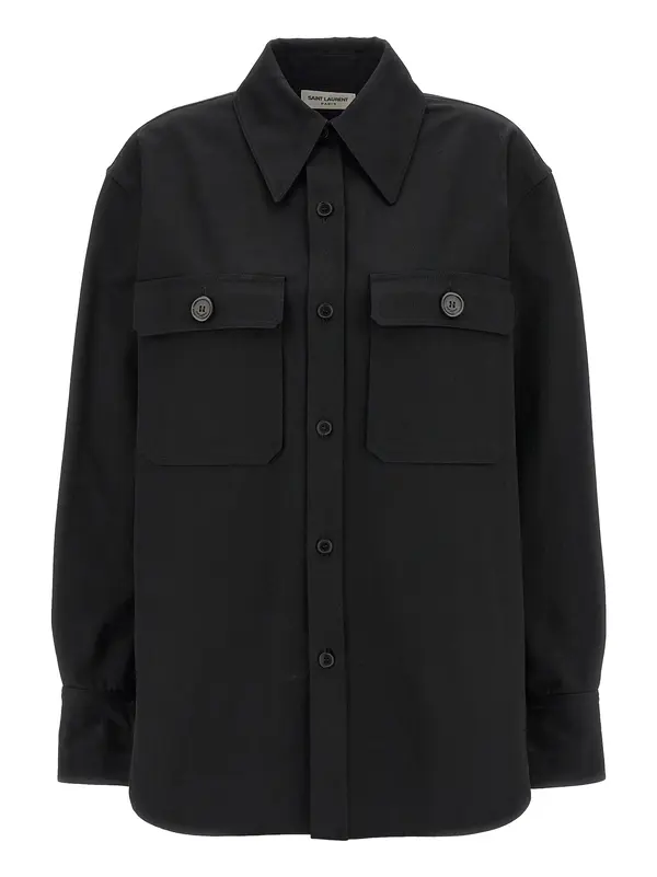 Saint Laurent Saharienne' Shirt - Black