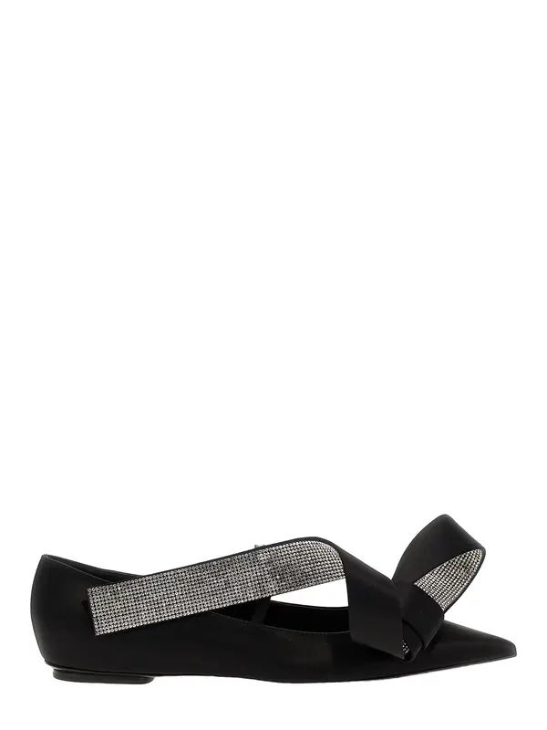 SERGIO ROSSI Area Maquise Ballet Flats - Black
