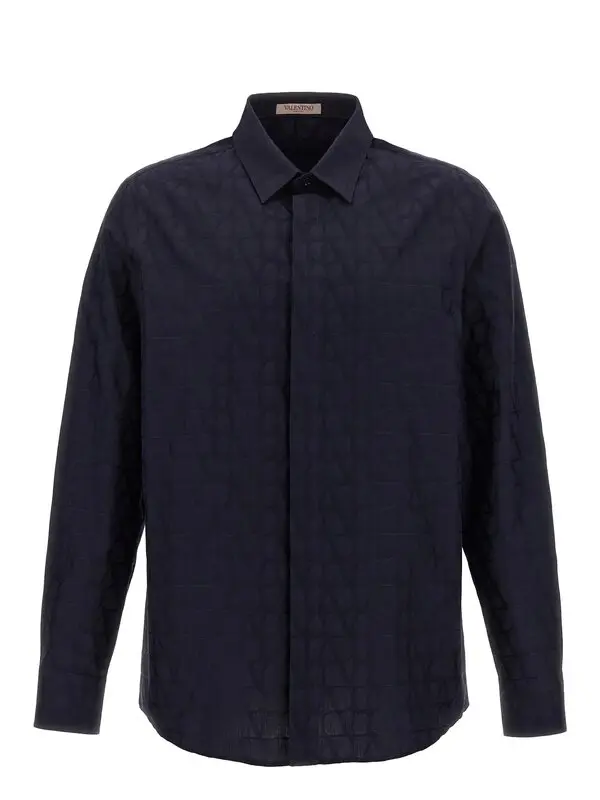 Valentino Garavani Toile Iconographe' Shirt - Blue