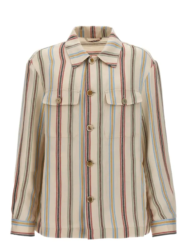 Etro Striped Overshirt - Multicolor