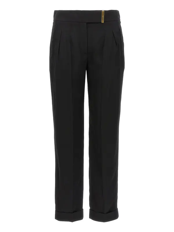 TOM FORD Metal Bar Trousers - Black