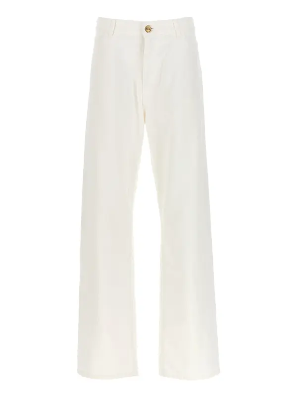 Etro Baggy Chevron Jeans - White