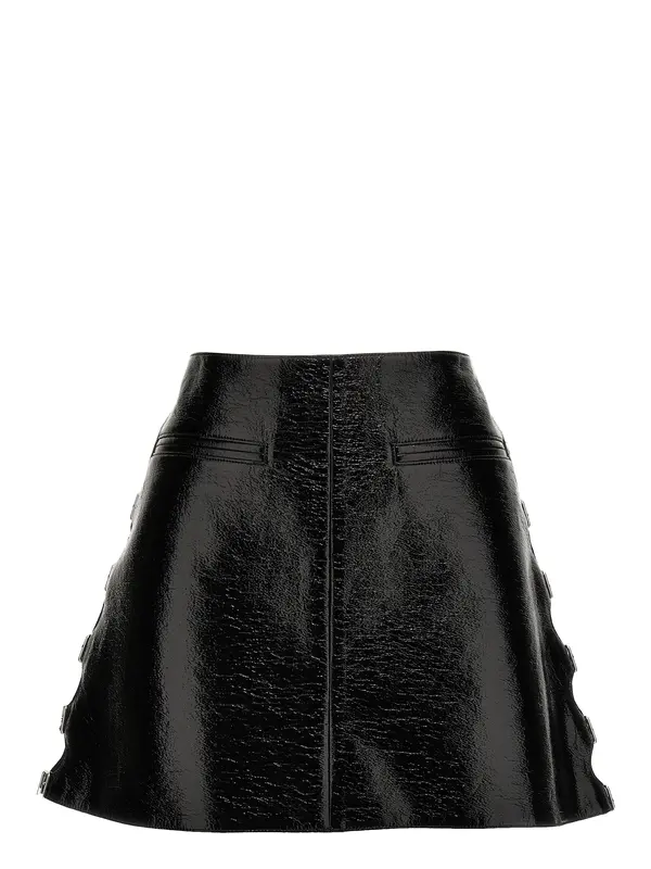 COURREGES Vinyl Mini Skirt - Black