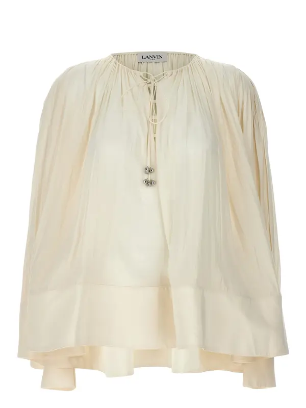 LANVIN Wide Blouse - White