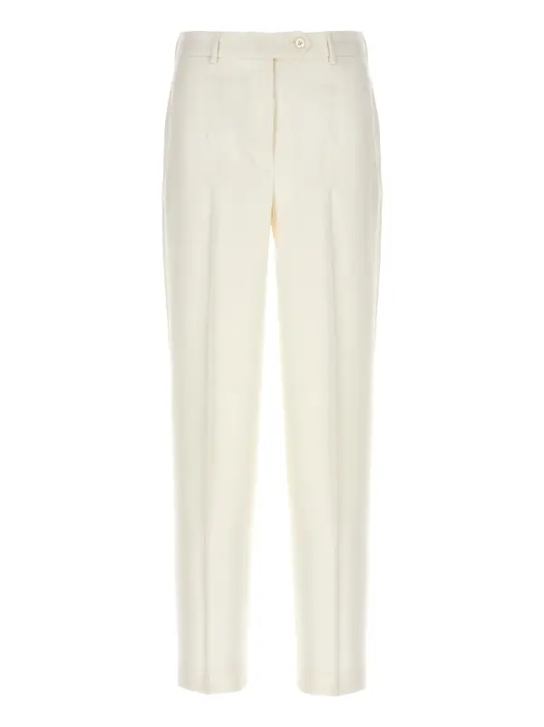 Kiton Cigarette Pants - White
