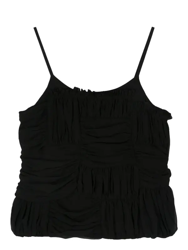 Comme Des Garçons Ruffled Top - Black