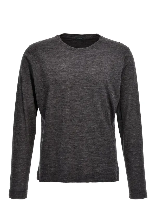 ZANONE Crewneck Wool Sweater - Gray
