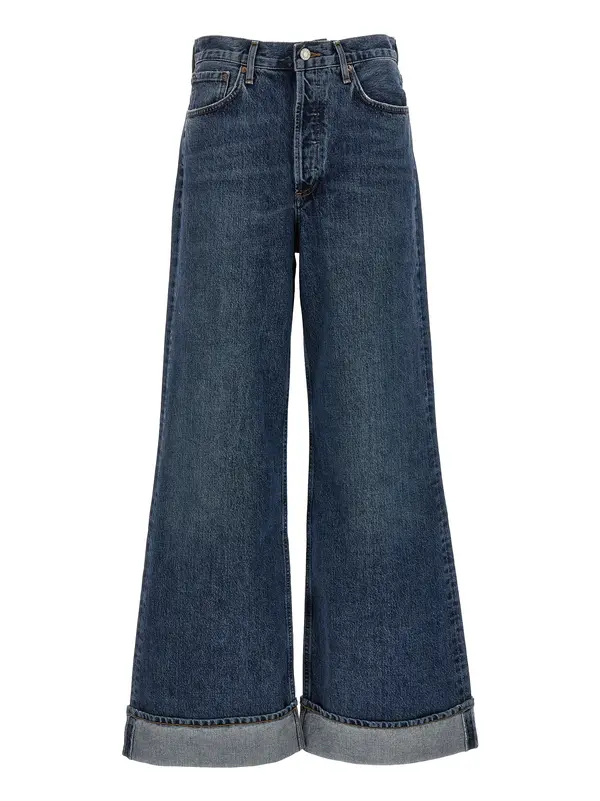 AGOLDE Dame Wide-leg Jeans - Blue