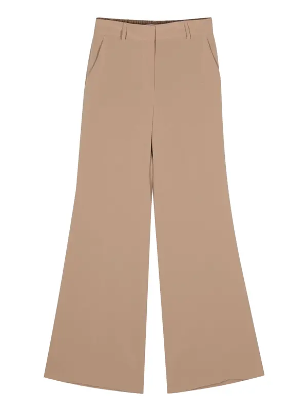 Alberto Biani Cady Flared Trousers - Powder
