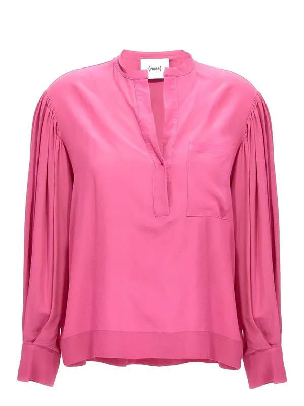 NUDE Silk Blouse - Pink