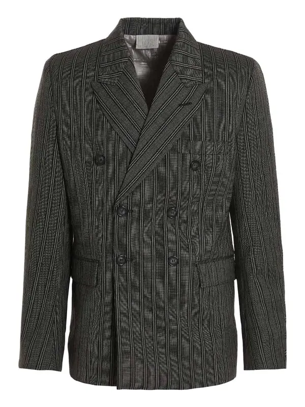 VTMNTS Blazer 'tonal Double Breasted Tailored - Black
