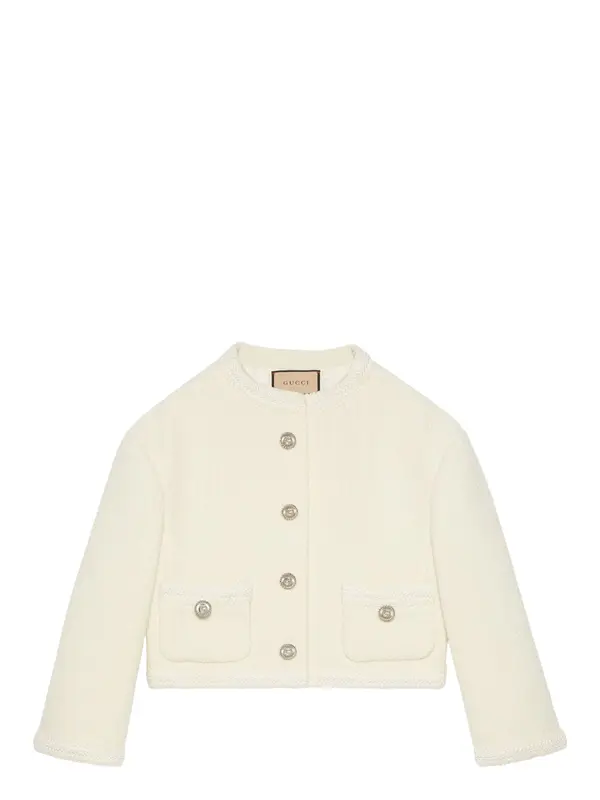 Gucci Tweed Jacket - White