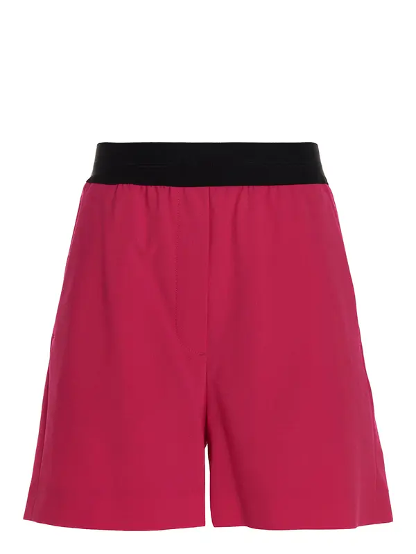 MSGM Wool Bermuda Shorts - Fuchsia