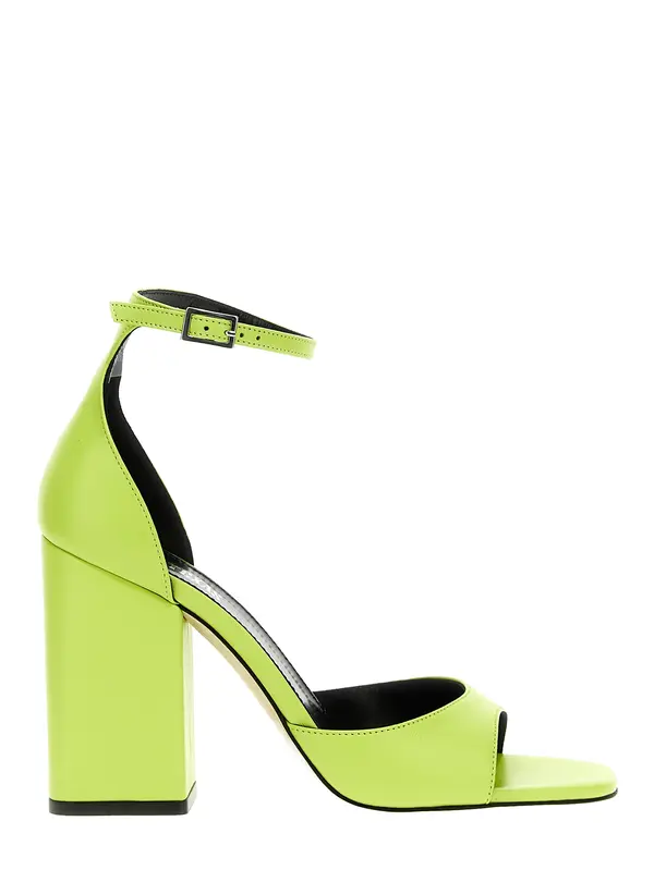 Paris Texas Fiona Leather Sandals - Green