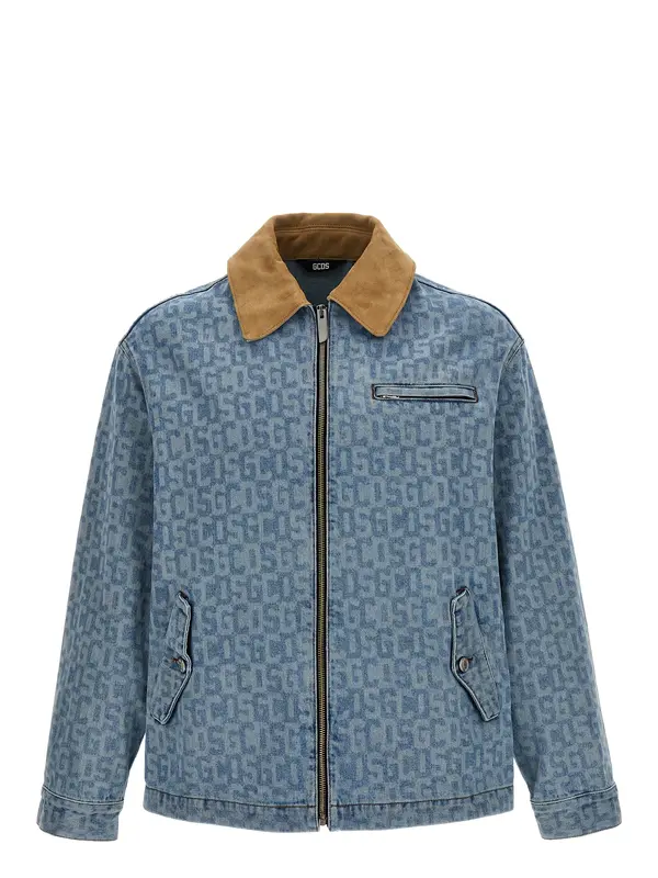 Gcds Monogram' Jacket - Light Blue