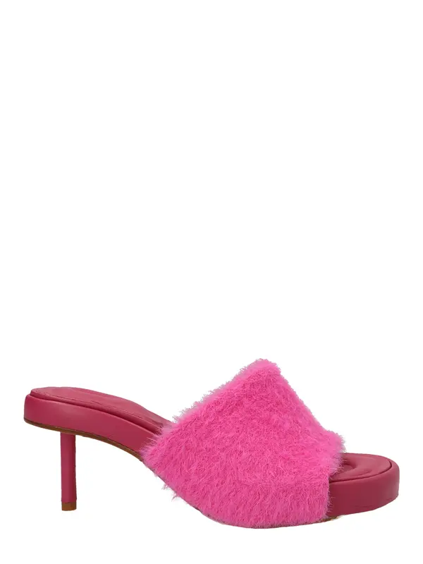 Jacquemus Clay' Mules - Fuchsia