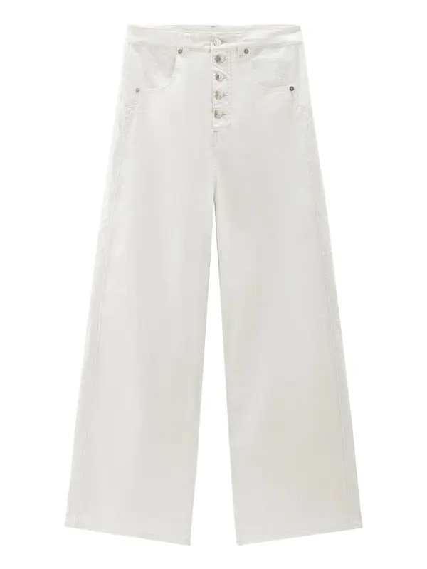 Woolrich Wide Leg Denim Jeans - White