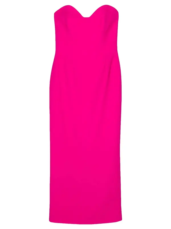 THE NEW ARRIVALS ILKYAZ OZEL Paloma Pencil Midi Dress - Fuchsia