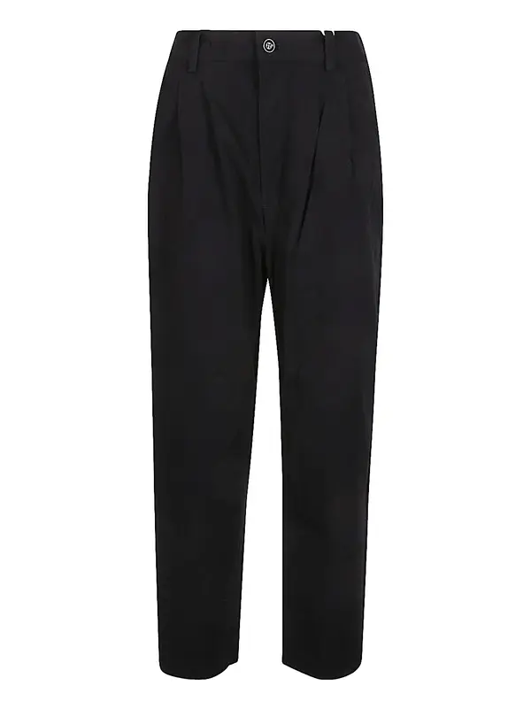SARAHWEAR Cotton Trousers - Black