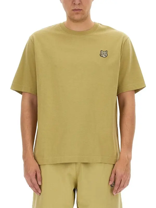 Maison Kitsuné Fox Head T-shirt - Beige