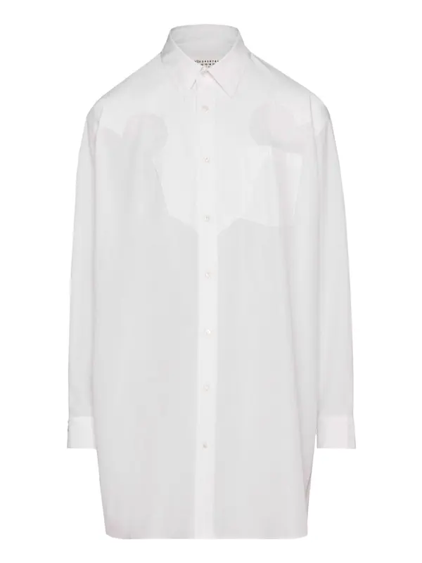 MAISON MARGIELA Oversized Cotton Shirt - White