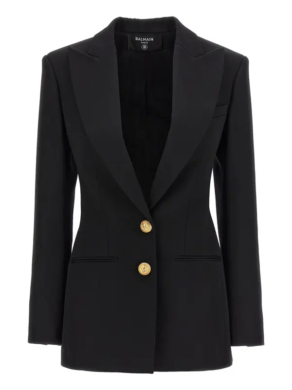 Balmain Double-breasted Blazer - Black