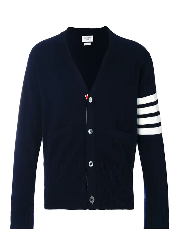 Thom Browne 4-bar Cashmere Cardigan - Blue