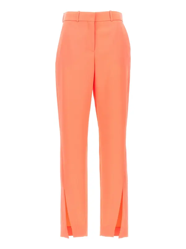 Balmain Straight-leg Pants With Slits - Pink