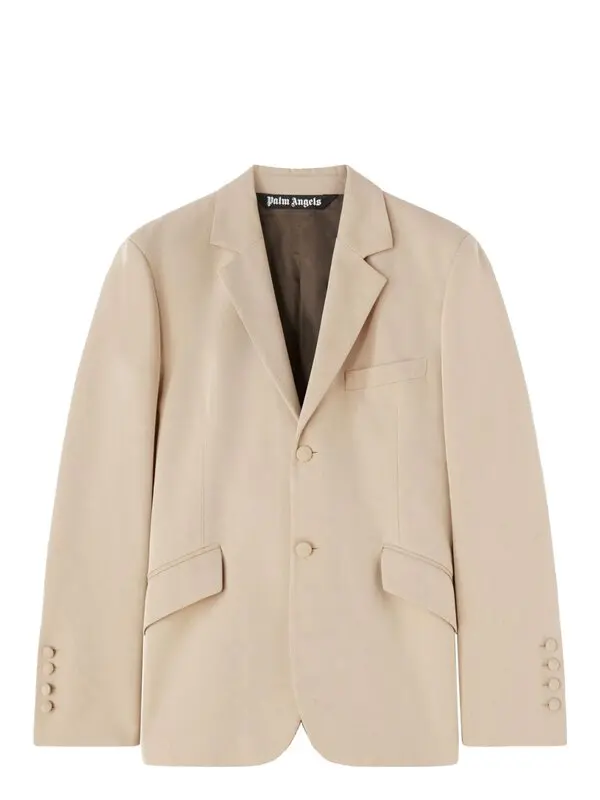 Palm Angels Viscose Blazer - Beige