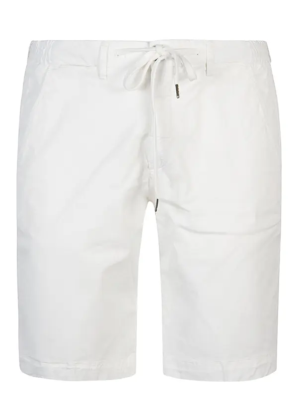 BRIGLIA Drawstring Bermuda Shorts - White